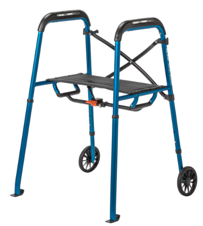 Marchette avec siège MD AirGo pliable avec roues et skis | Apotheca